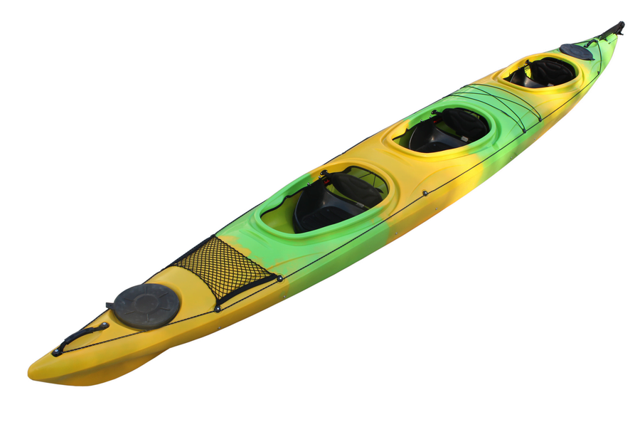TRIPLE kayak TRIO with rudder system - WATERSKIS.LV